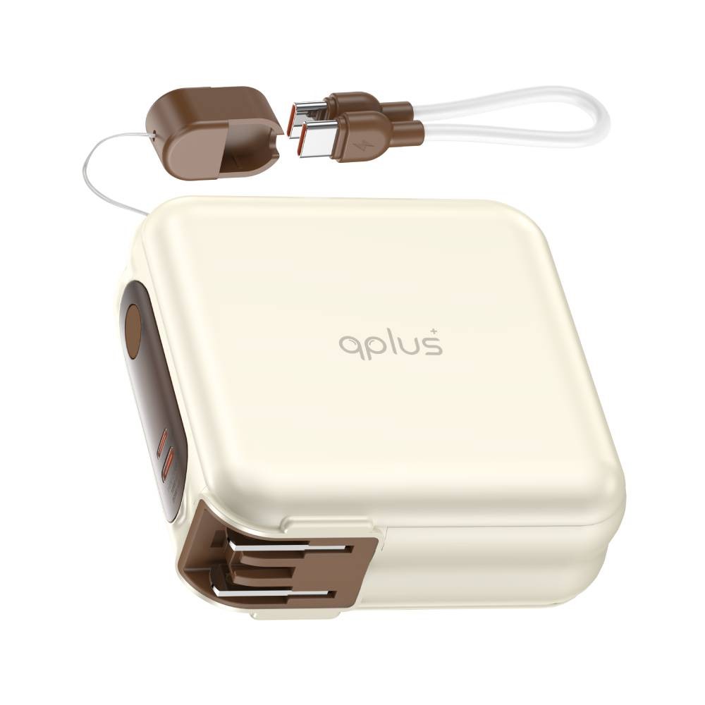 พาวเวอร์แบงค์ QPLUS 15000mAh LED Display 2in1 รุ่น W1501C