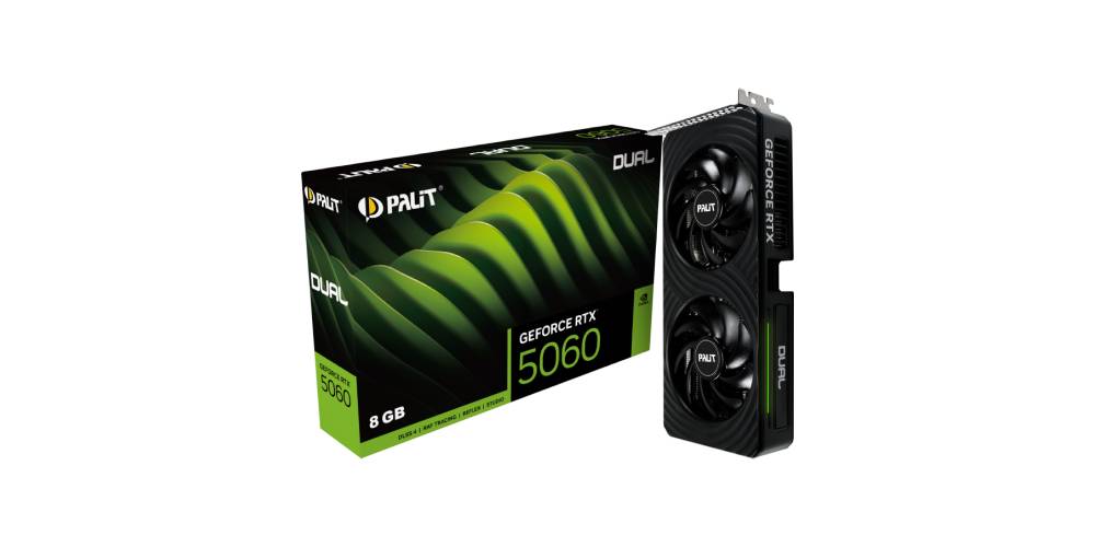การ์ดจอ Palit GeForce RTX 5060 Dual 8GB GDDR7