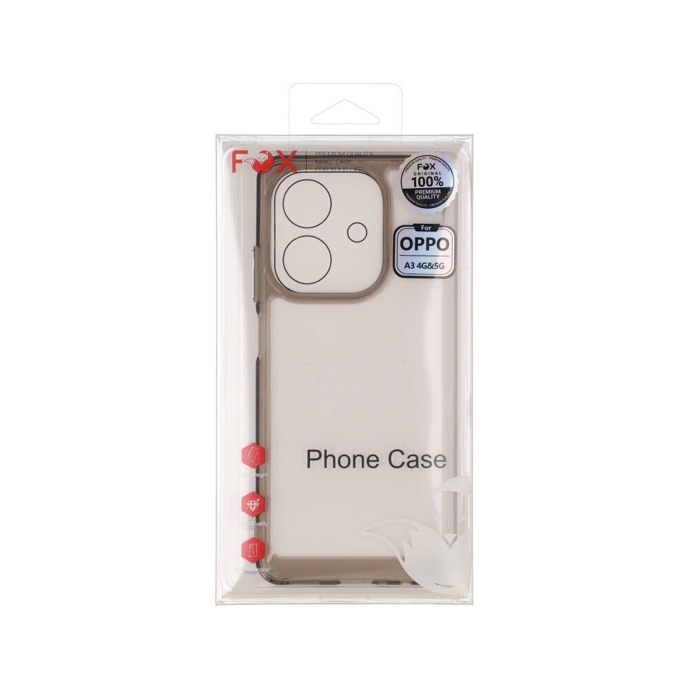 เคส FOX Oppo A3 Frame Acrylic Gray