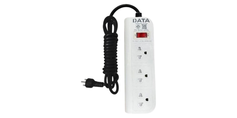 ปลั๊กไฟ DATA Plug 3 Way 1 Switch 3M. WL361 White