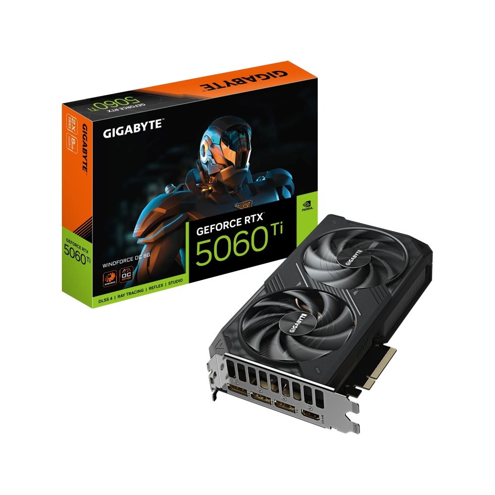 การ์ดจอ GIGABYTE GeForce RTX 5060 Ti WINDFORCE OC 8GB