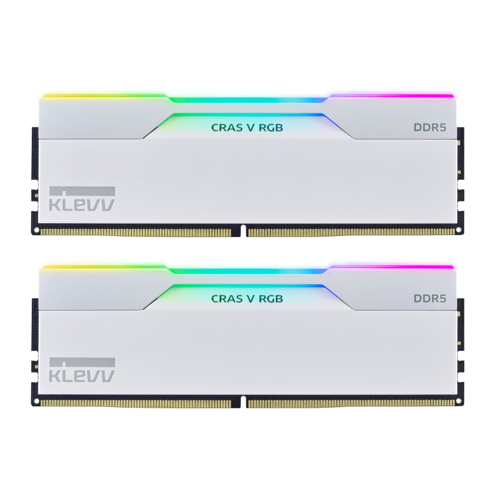 แรมพีซี Klevv Cras V RGB OC Gaming DDR5 64GB/6000MHz.CL30 (2x32GB) White