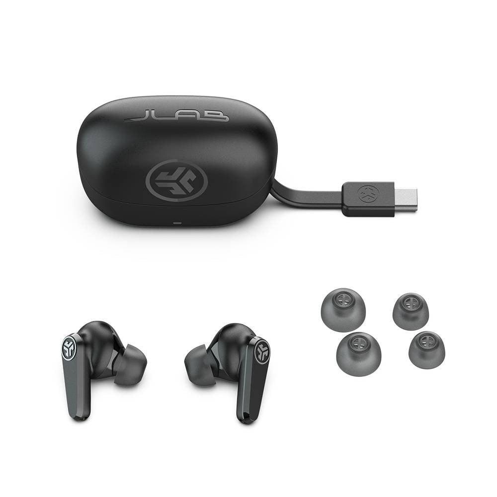 JLab In‑Ear Go Pods ANC Black หูฟังไร้สาย ตัดเสียงรบกวน