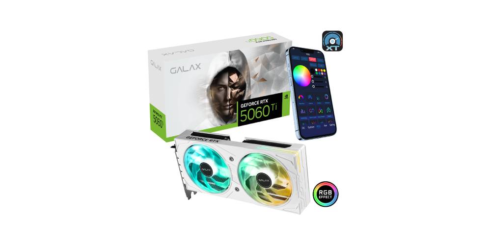 แกลแล็กซ์ การ์ดจอ GeForce RTX 5060 Ti EX White 8GB GDDR7 128-bit ...