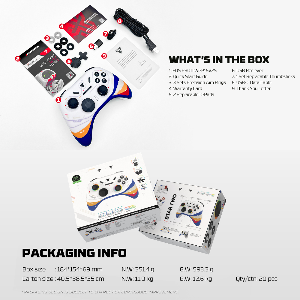 จอยคอนโทรลเลอร์ Fantech Gaming Wireless controller WGP15 V2S ...