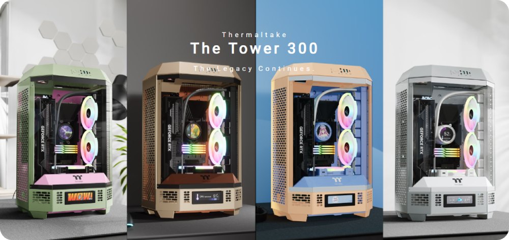 เทอร์มอลเทค เคสคอมพิวเตอร์ The Tower 300 Matcha Green | Makro PRO