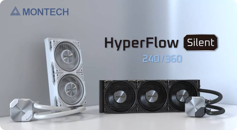 มอนเทค ชุดระบายความร้อนซีพียู HyperFlow Silent 240 สีดำ | Makro PRO