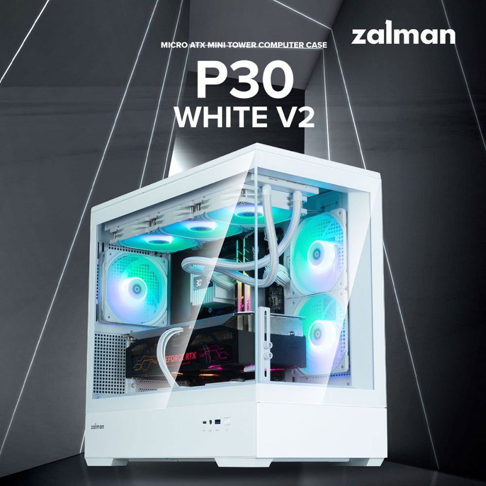 เคสคอมพิวเตอร์ ZALMAN P30 V2 MATX Mini Tower White