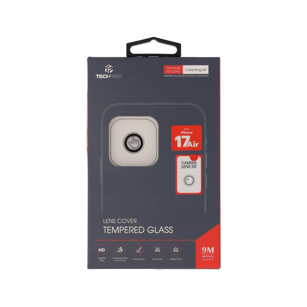 ฟิล์มกันเลนส์ TECHPRO Camera Lens Crystal Clear iPhone Air