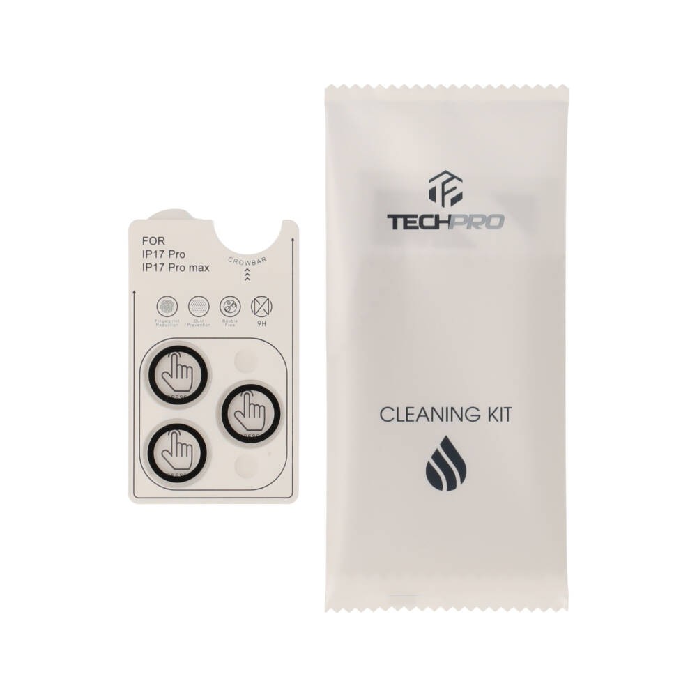 ฟิล์มกันเลนส์ TECHPRO Camera Lens Crystal Clear iPhone 17 Pro/17 Pro Max