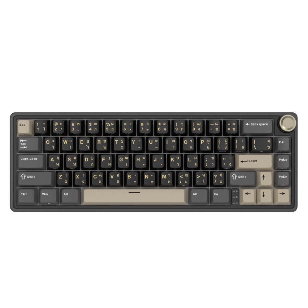 คีย์บอร์ดเกมมิ่ง Royal Kludge R65 Phantom Chartreuse Switch