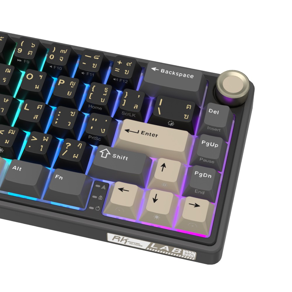 คีย์บอร์ดเกมมิ่ง Royal Kludge R65 Phantom Chartreuse Switch
