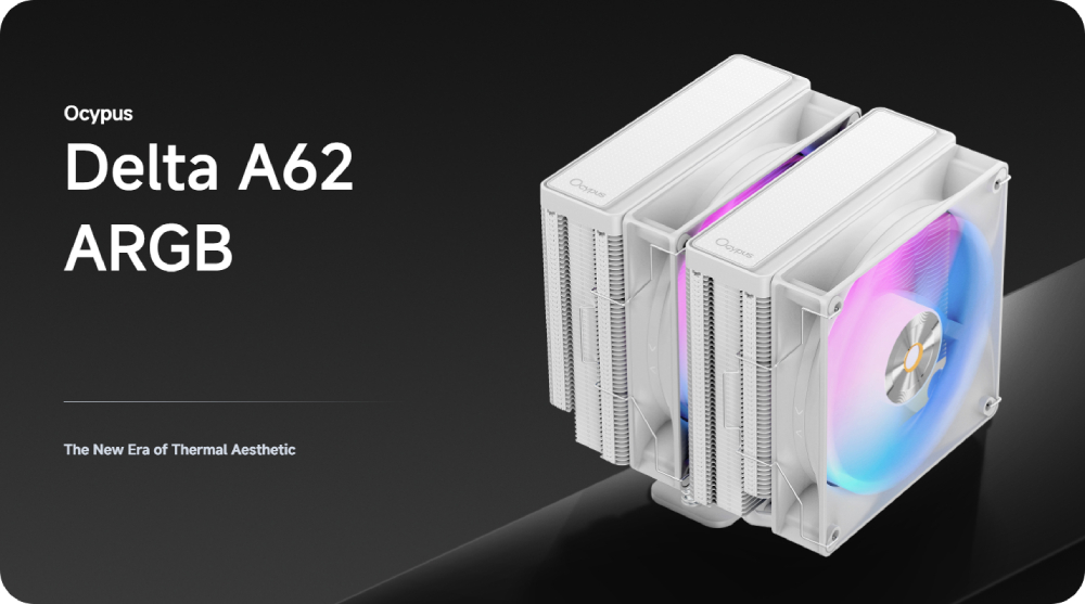 พัดลมซีพียู OCYPUS DELTA A62 ARGB White