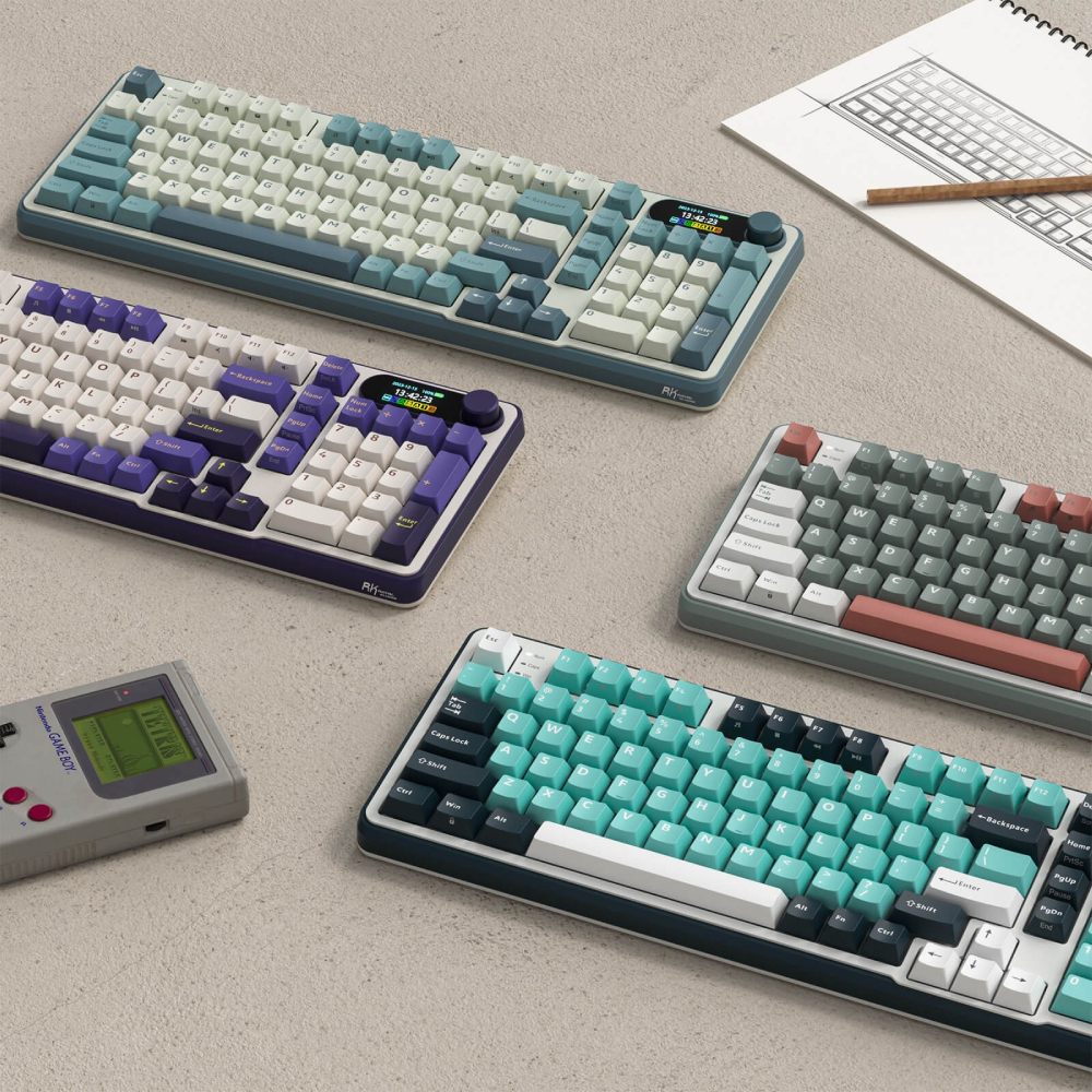 Royal Kludge Gaming Keyboard RK S98 Blackberry Chartreuse Switch ...