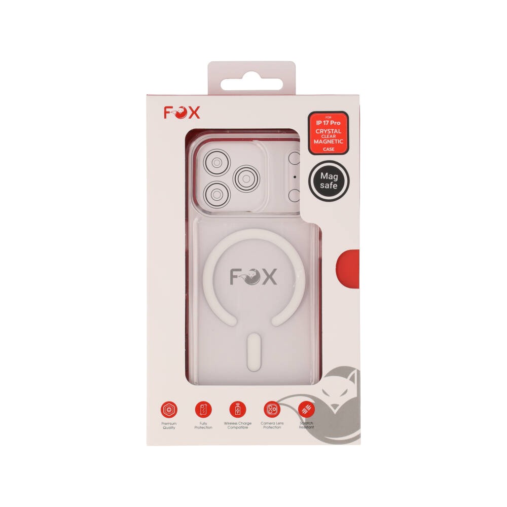 เคส FOX iPhone 17 Pro Crystal Clear Magnetic ใสกันกระแทก รองรับ MagSafe
