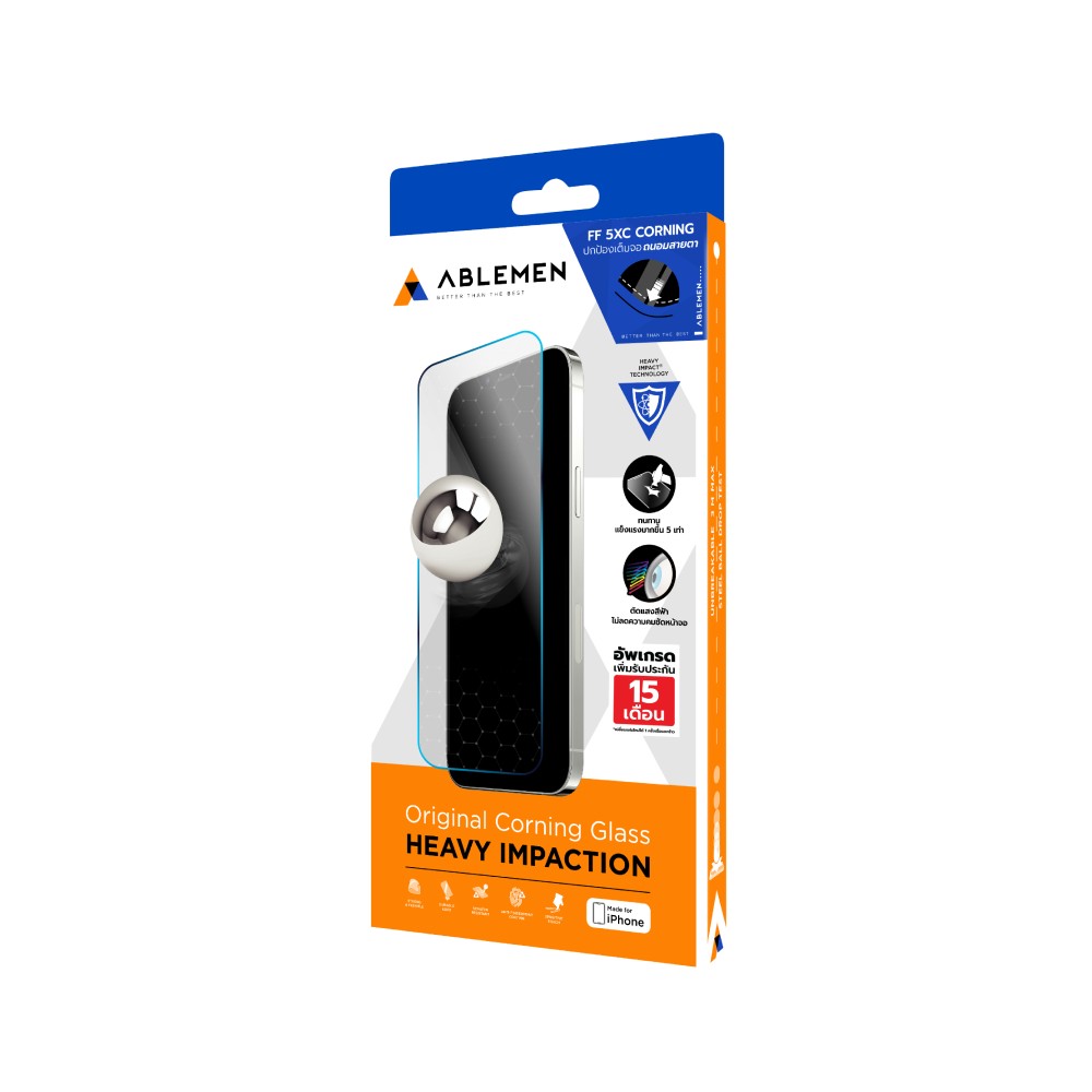 ฟิล์มกันรอย Ablemen Termpered Glass BLC iPhone 17 Pro 3D 5XC