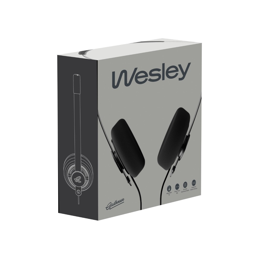หูฟัง Gadhouse Wesley Black