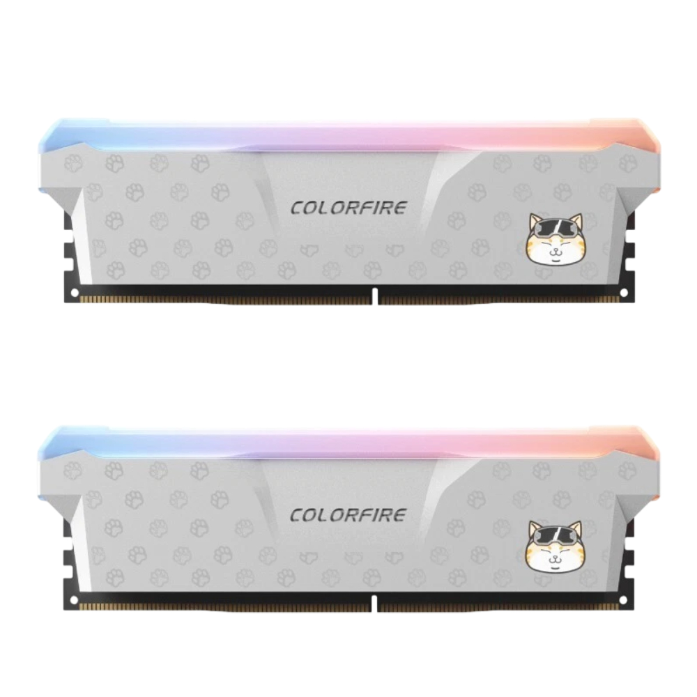 แรมพีซี COLORFUL COLORFIRE MEOW DDR5 32GB (2x16GB) 6000MHz Orange
