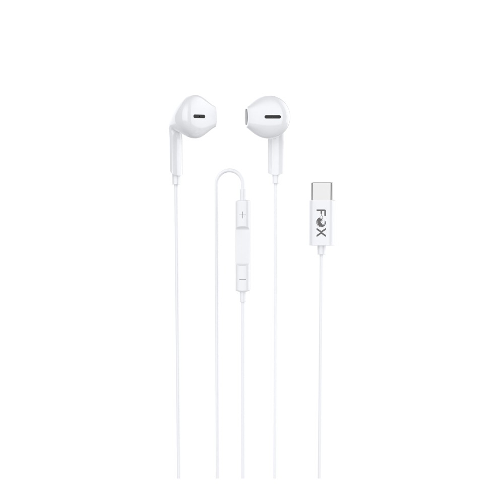 หูฟัง FOX Earbuds with Mic. Type-C FOX-G5 White