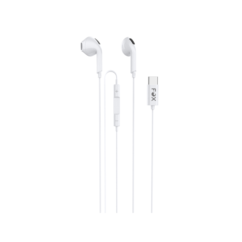 หูฟัง FOX Earbuds with Mic. Type-C FOX-G5 White