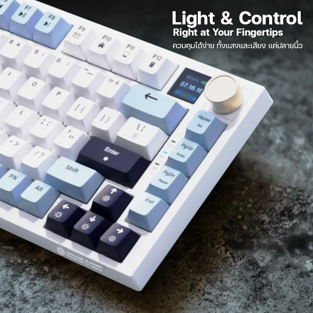 คีย์บอร์ดเกมมิ่ง Neolution E-Sport Singular Core White | Education Studio7