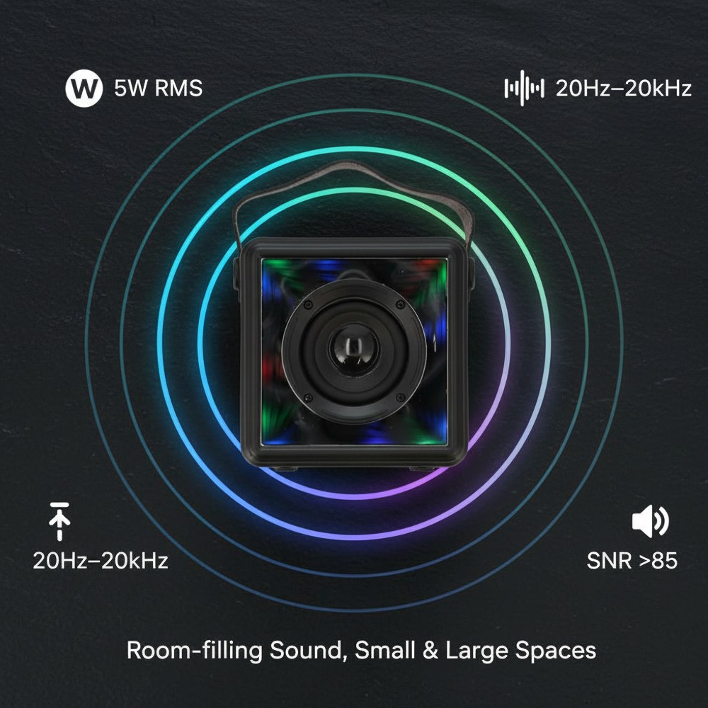 FOX ลำโพงไร้สาย EY1208S พร้อมไฟ RGB เสียงรอบทิศ 360 องศา | Education ...
