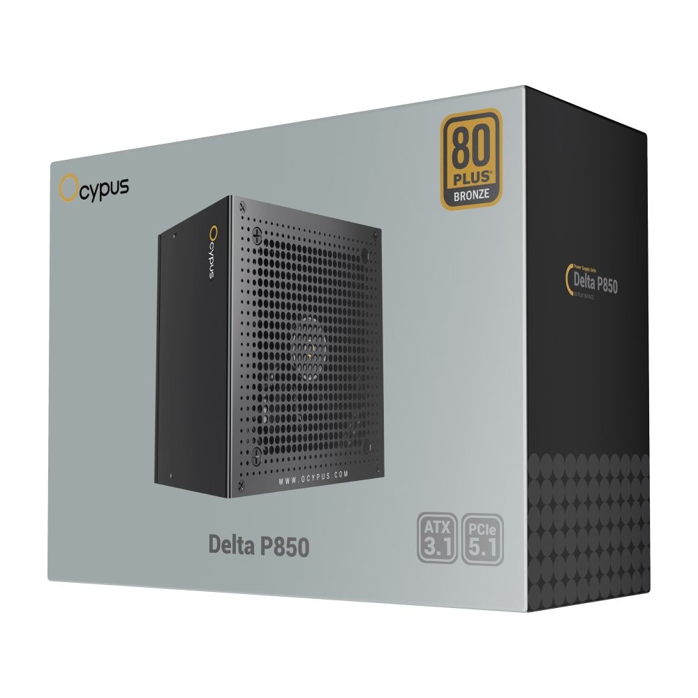พาวเวอร์ซัพพลาย OCYPUS DELTA P850 850W 80 Plus Bronze
