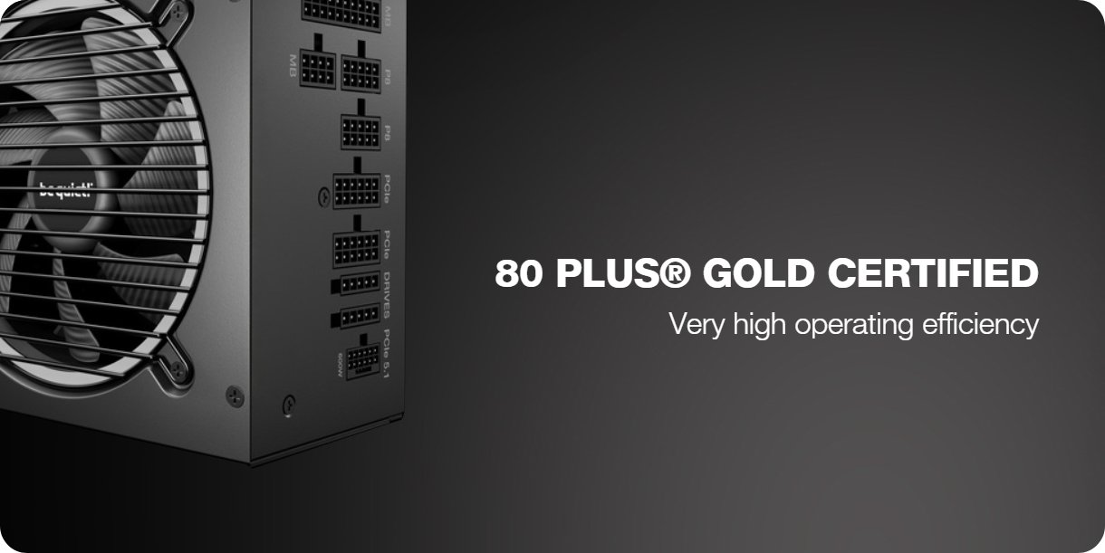 พาวเวอร์ซัพพลาย Be Quiet PURE POWER 13 M 1000W 80 Plus Gold