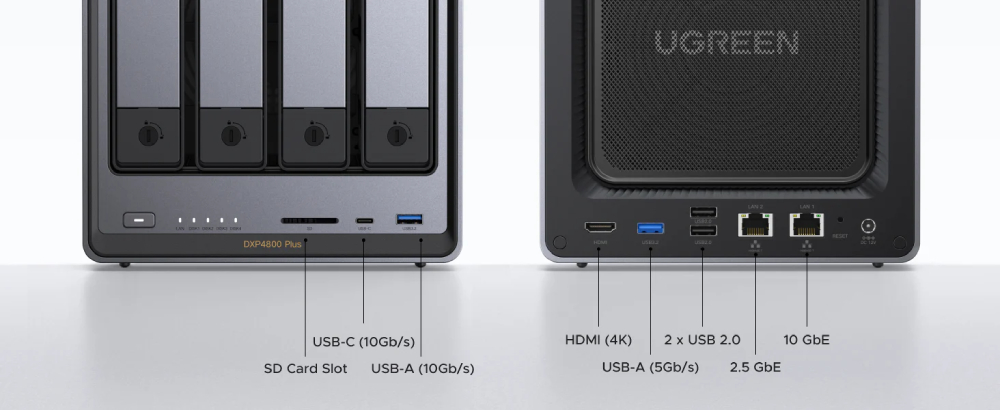 อุปกรณ์จัดเก็บข้อมูลบนเครือข่าย UGREEN NAS DXP4800 Plus | Education Studio7