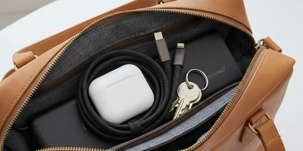 สายชาร์จ TECHPRO USB-C to Lightning 27W Flex Link Black | Education Studio7
