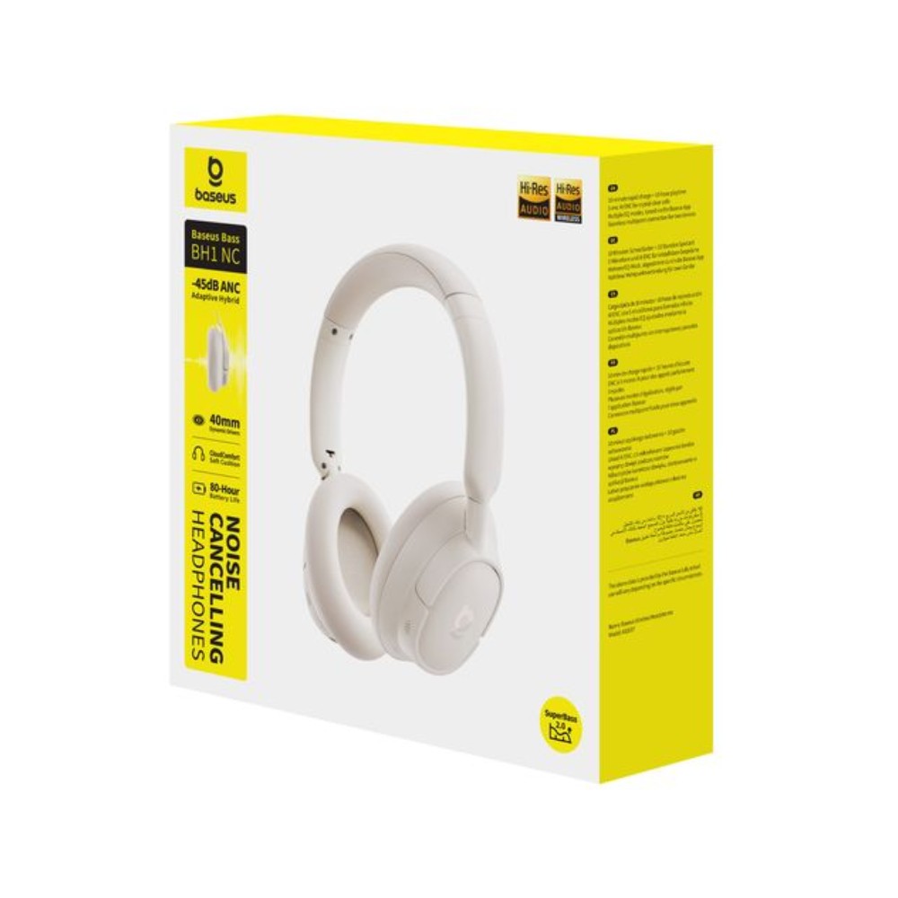 หูฟัง Baseus Bass BH1 NC ตัดเสียงเงียบ 45dB แบตอึด 80 ชม.
