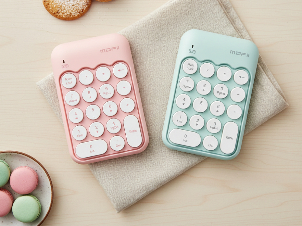 แป้นพิมพ์ตัวเลข MOFii Numberic Wireless Keyboard Biscuit Yellow