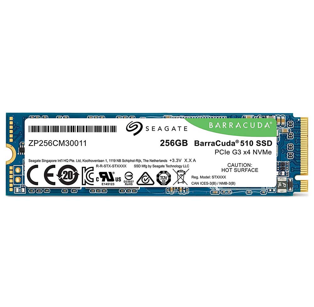 Seagate SSD Barracuda 510 M.2 256GB NVMe/PCIe R3050MB/s W1050 MB/s