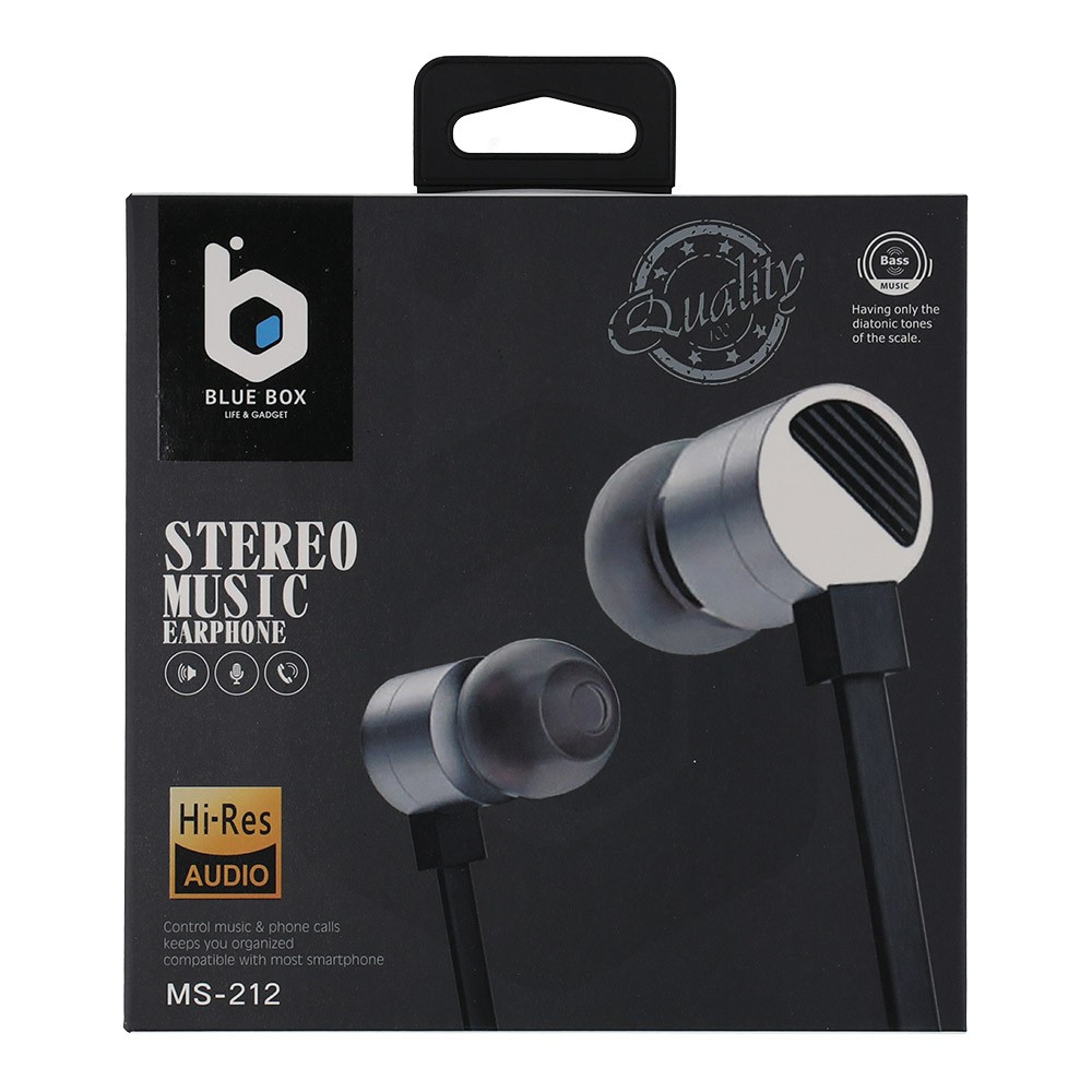หูฟัง In Ear Blue Box MS-212 - Silver