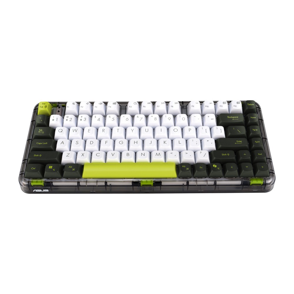 คีย์บอร์ดไร้สาย Asus Jelly75 KD201 Volt Green