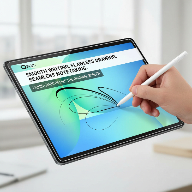 ฟิล์มกันรอย QPLUS TG Samsung Tab S10 FE Clear