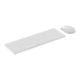 เมาส์และคีย์บอร์ด Rapoo Wireless Mouse + Keyboard 9350S Multi-mode White