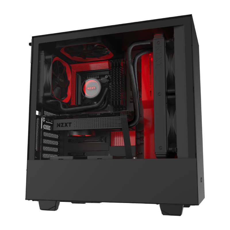 NZXT Computer Case H510i Black/Red เคสคอมพิวเตอร์