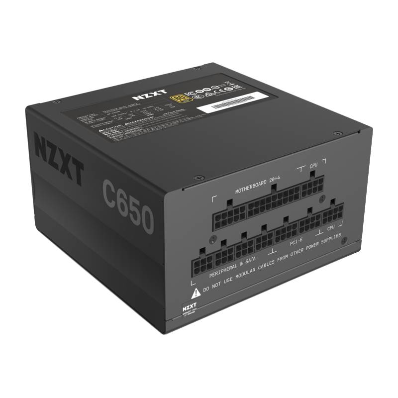 อุปกรณ์จ่ายไฟ NZXT Power Supply C650 650Watt 80 Plus Gold - 10 Year