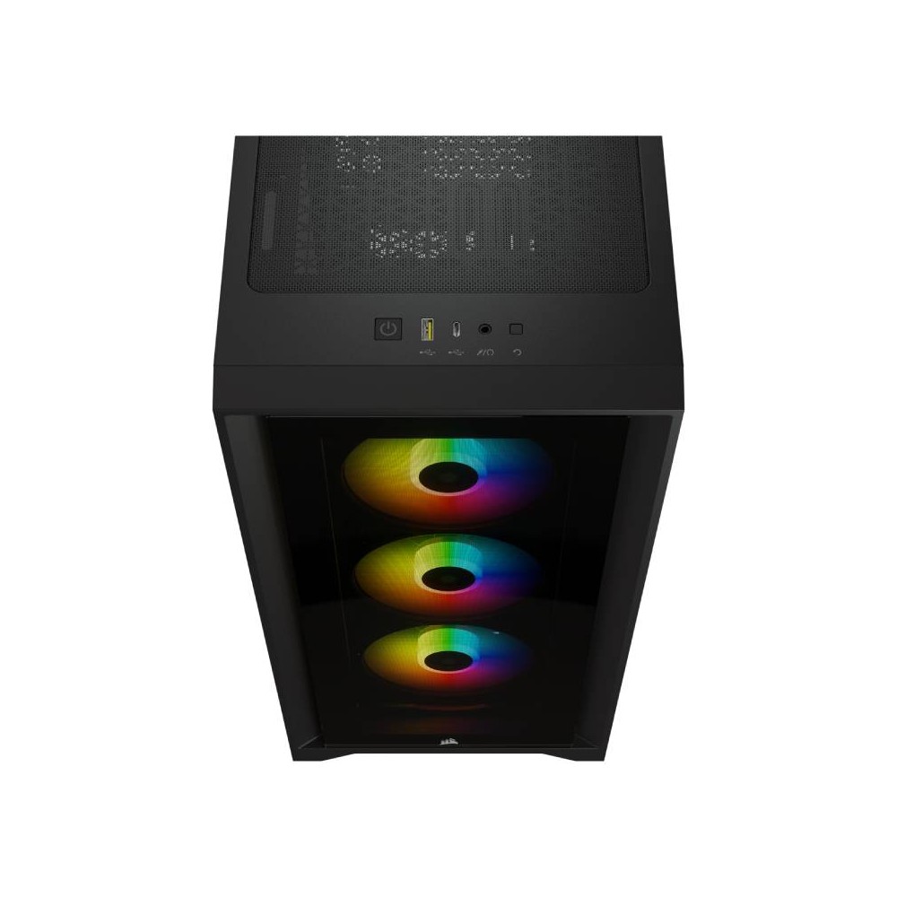 เคสคอมพิวเตอร์ Corsair Computer Case iCUE 4000X RGB TG- Black