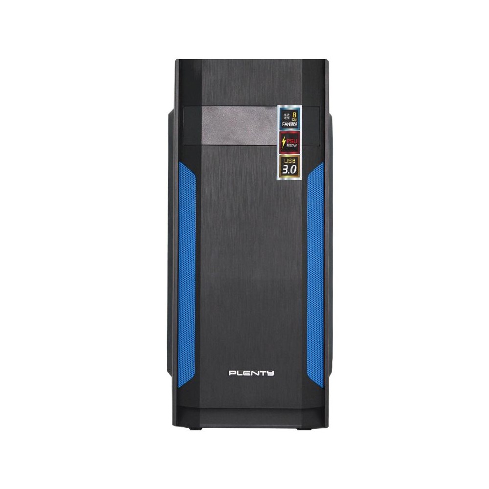 Plenty Computer Case Zensa ZS30 Black/Blue (ZS30-KBL)