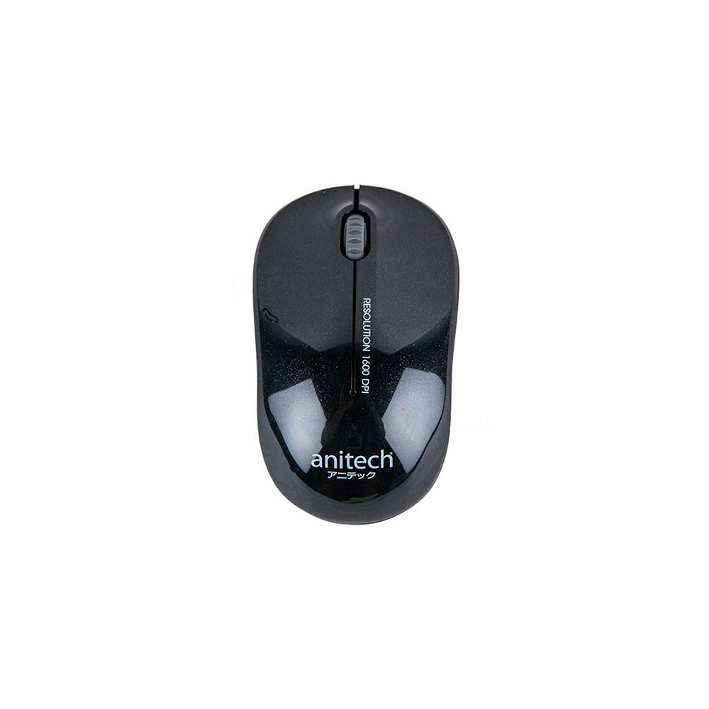 เมาส์ไร้สาย Anitech Wireless Mouse W213 Black