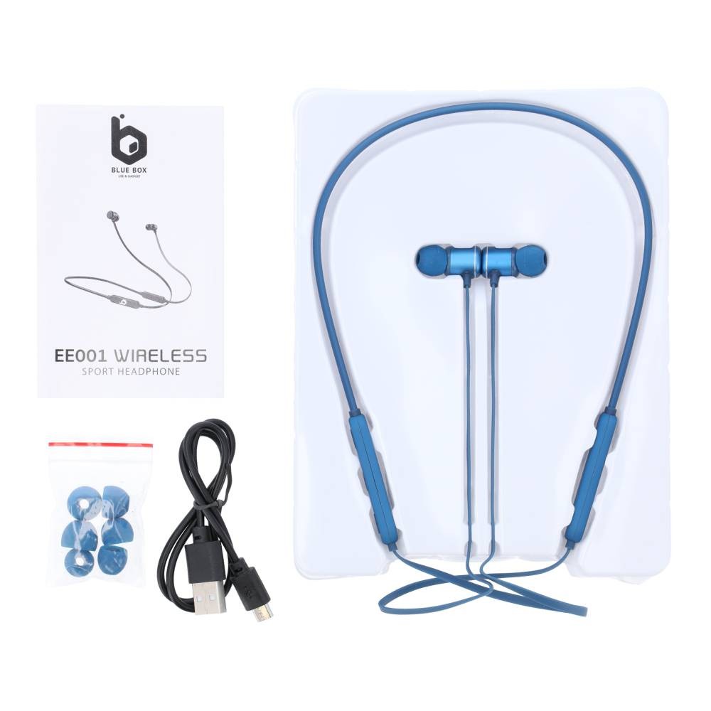 หูฟังไร้สาย Blue Box In-Ear Wireless EE001 Blue
