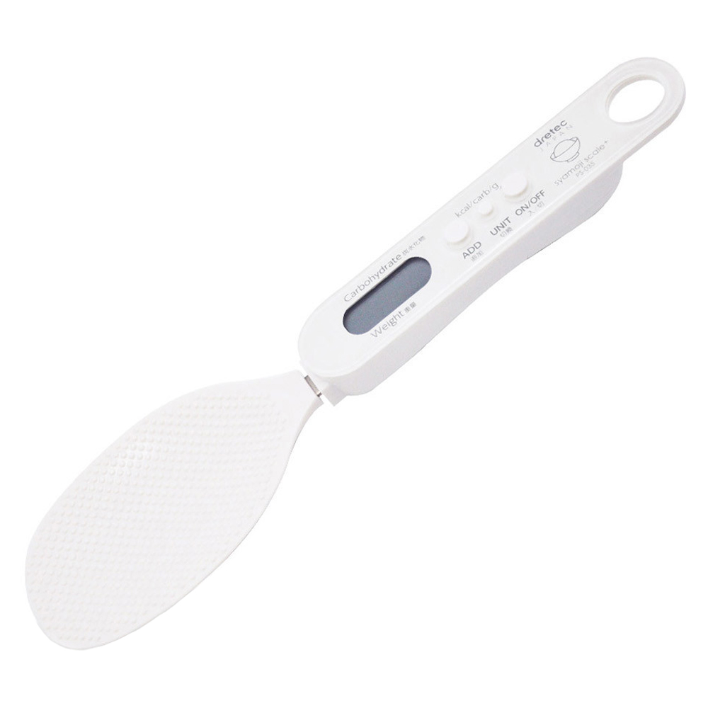 ทัพพีวัดแคลอรี่ DRETEC PS-035WT Digital Rice Scoop Scale Plus - White