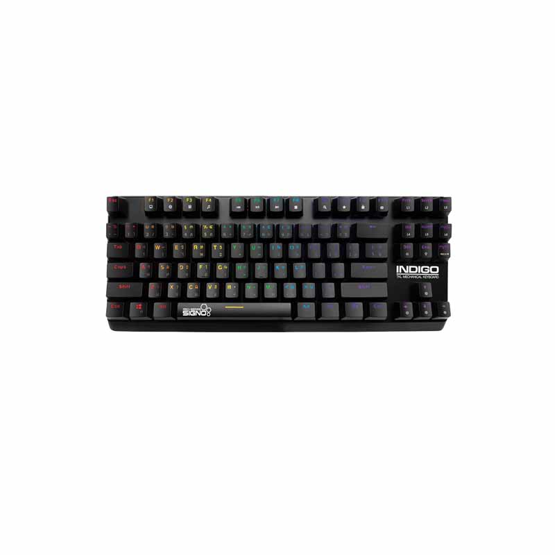 Signo Gaming Keyboard INDIGO KB-718 MINI RGB Mechanical Blue Switches ...