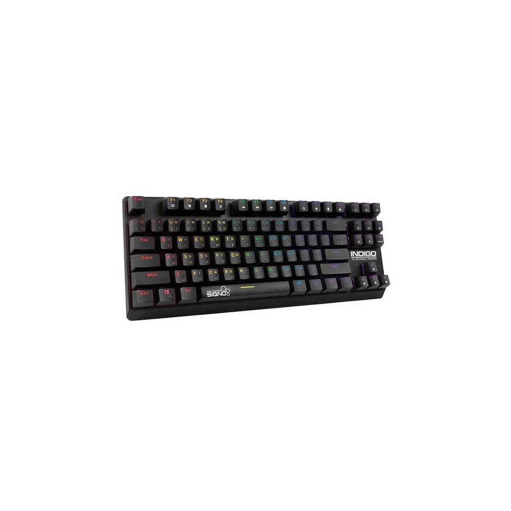 Signo Gaming Keyboard INDIGO KB-718 MINI RGB Mechanical Blue Switches ...