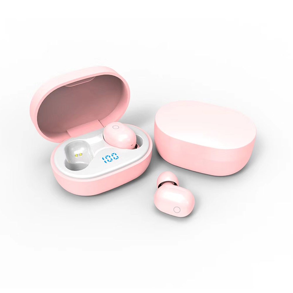 หูฟังไร้สาย QPLUS TWS Candy SQ-W6 Pink