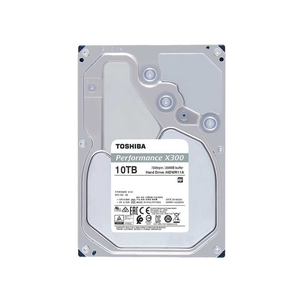 ฮาร์ดดิสก์ Toshiba HDD 10TB 7200rpm 256MB X300 - 3 Year