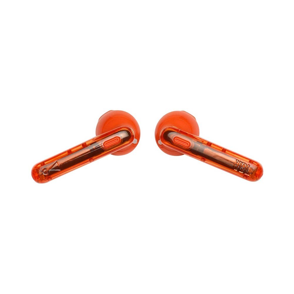 หูฟังไร้สาย JBL Earbud TWS T225 Ghost Edition Clear Orange